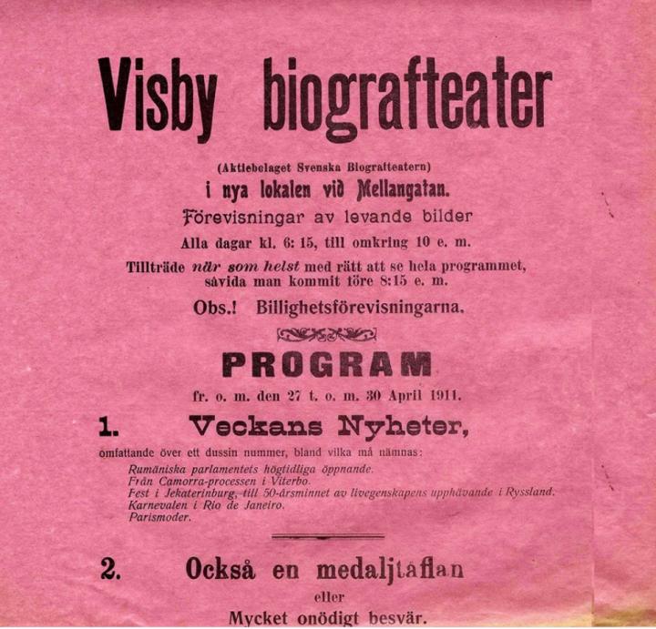 Visby biografer - Mitt Visby